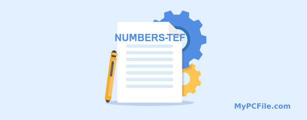 NUMBERS TEF Editor Free File Tools Online MyPCFile